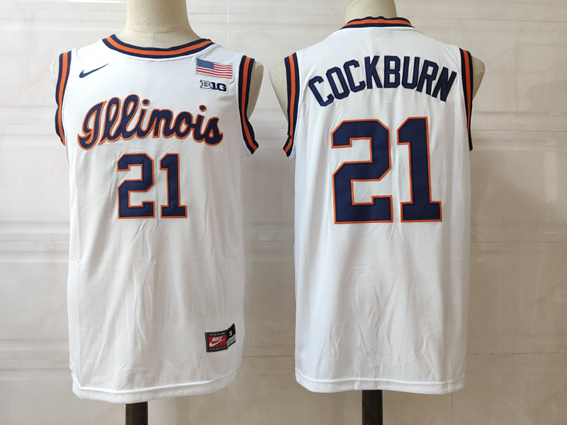 Men's Illinois Fighting Illini #11 Dee Brown 2020-21 Orange Retro Nike ...
